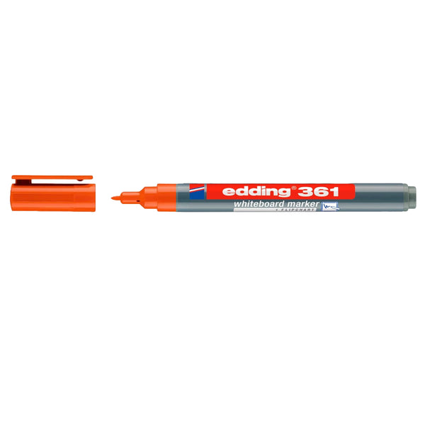 edding 361 Whiteboard/Flipchart Marker, 1mm Bullet Tip, Orange - Office ...