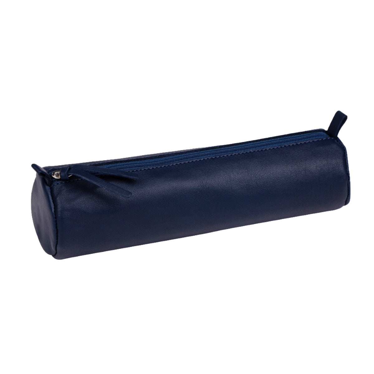 Clairefontaine Leather Round Pencil Case, Dark Blue - Office Suppl ...