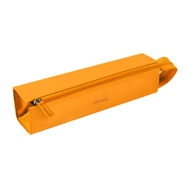 RHODIA rhodiarama Square Pencil Case with Zipper, PU Leather, 230 x 50 ...