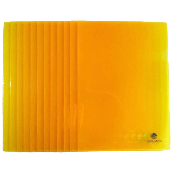 Atlas Clear L Folder A4, 12/pack, Yellow - Office Supplies | Dubai ...