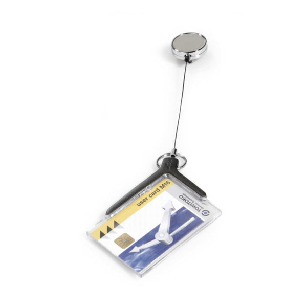 Durable Crystal-Clear Acrylic Security Pass Holder with Badge Reel ...