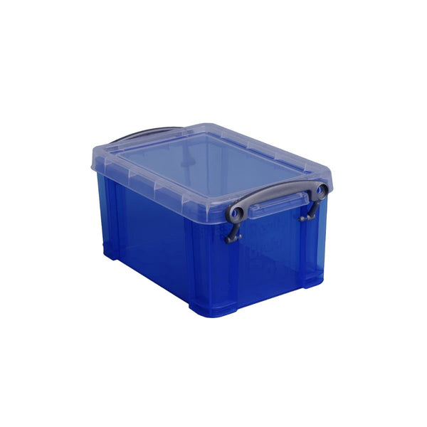 Really Useful Box, 0.7 Litre, 155 x 100 x 80mm, Blue - Office Suppl ...