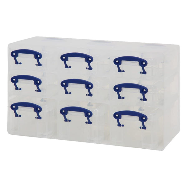 Really Useful Box, 9 Box Organizer, 285 x 165 x 105mm, Clear - Offi ...