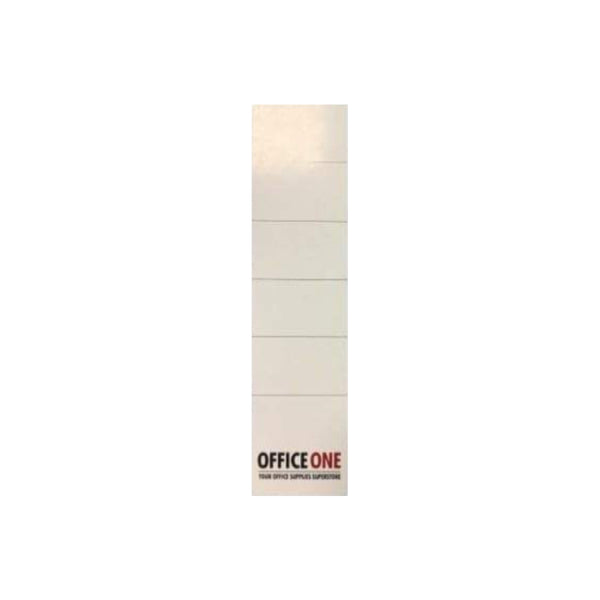 Office One Box File Spine Labels, Broad 52 x 166 mm, 20/pack - Offi ...
