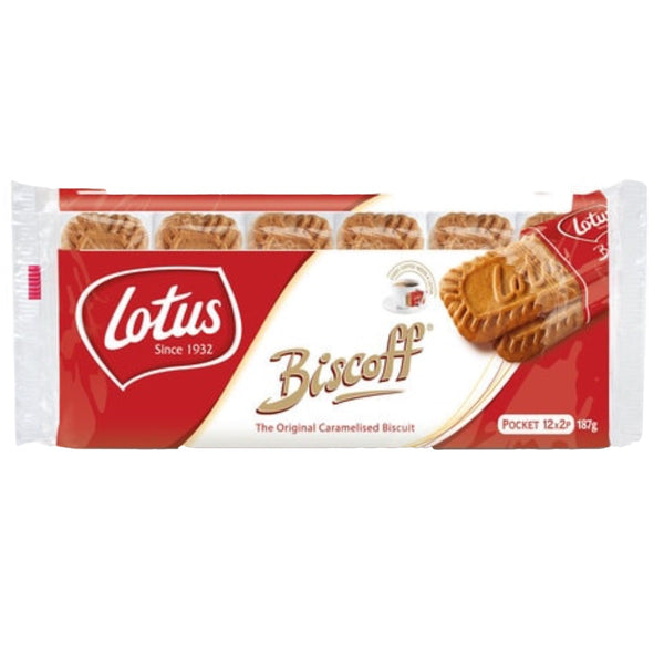 Lotus Biscoff Original Caramelised Biscuits, 12 x 2 Biscuit, 187 gr ...