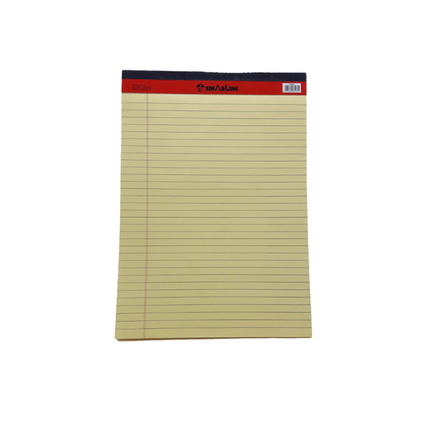 Sinarline Legal Pad, line ruled, 56gsm, 50sheets/pad, Yellow, Assorted ...