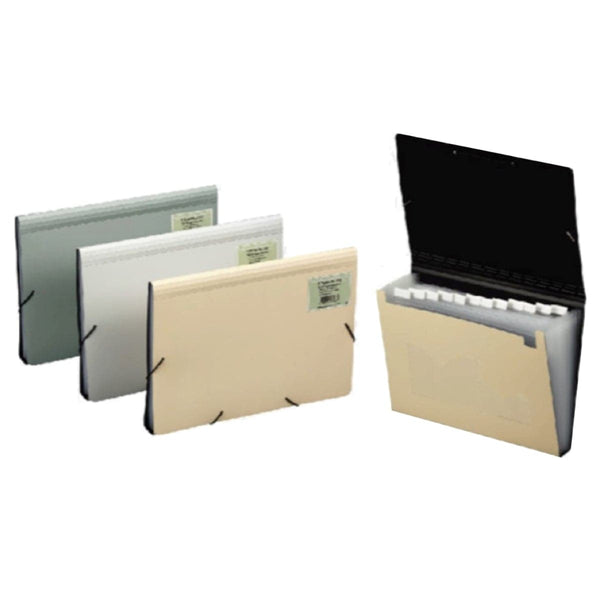 Foldermate Expanding File A4 with elastic fastener, 13 pockets, Assort ...