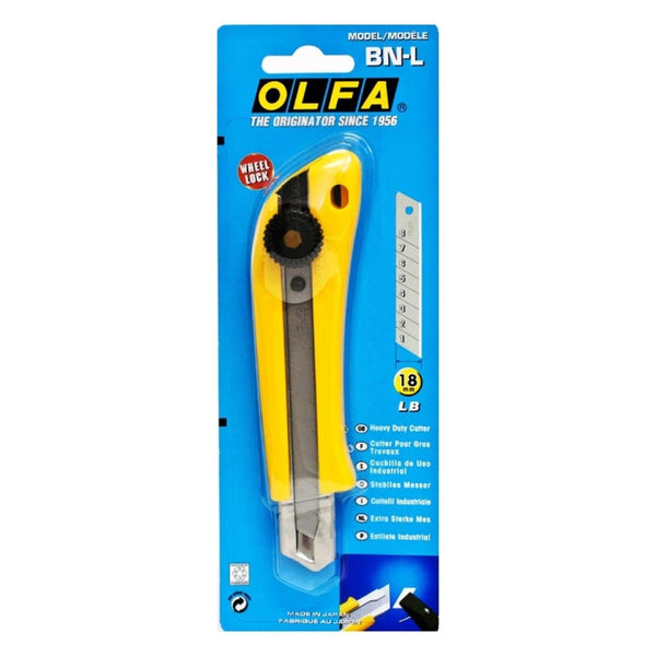 OLFA Heavy Duty Cutter BN-L 18mm, Yellow - Office Supplies | Dubai,... - Office One LLC
