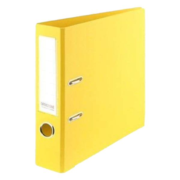 Office One PVC Colored Box File, A4 Broad, Yellow - Office Supplies ...