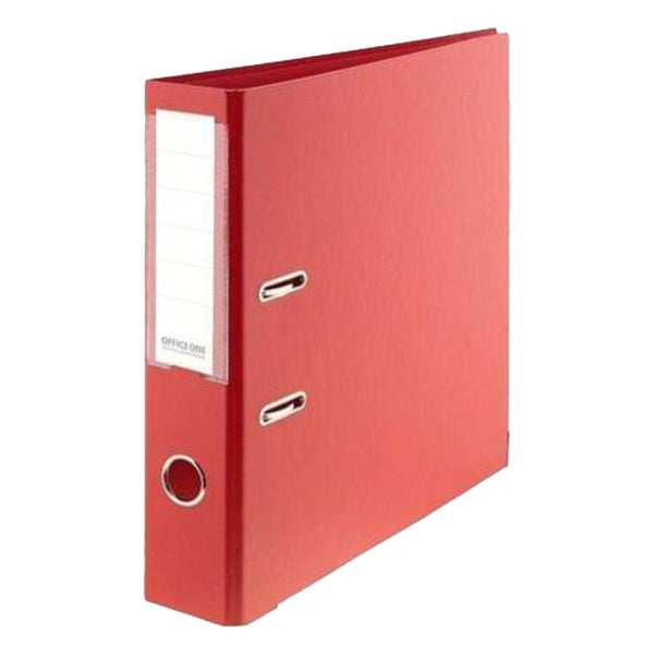 Office One PVC Colored Box File, F/S Broad, Red - Office Supplies ...