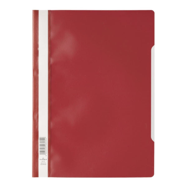 Durable Clear View Folder - Economy A4, Red - Office Supplies | Du ...