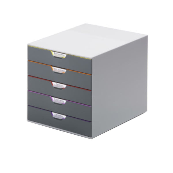 Durable Varicolor 5 - File Cabinet with 5 Colourful Drawers - Offic ...