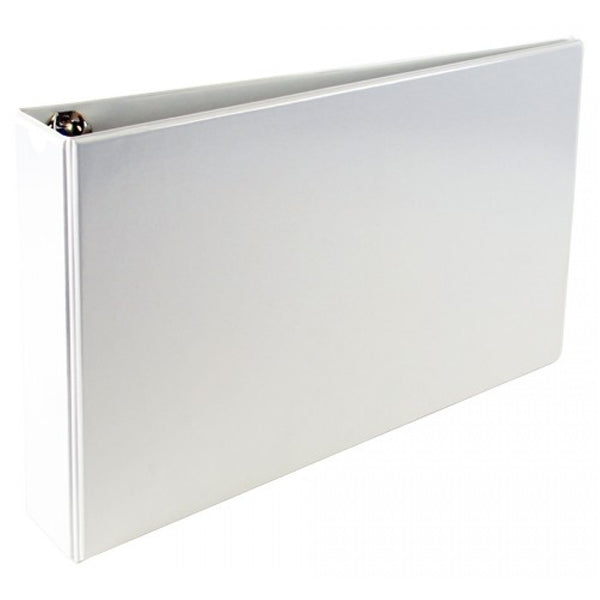 Alpha Presentation Binder A3 Landscape, 2 Rings, White... - Office One LLC
