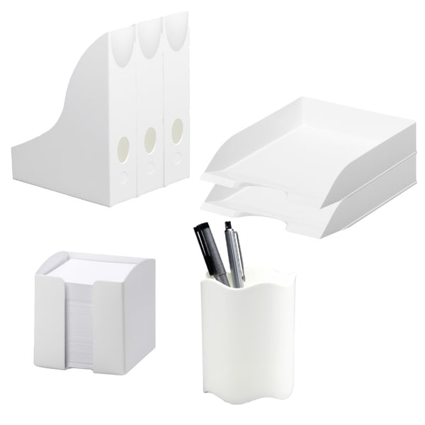 Durable Desk Set, White - Office Supplies | Dubai, Abu Dhabi - Office ...