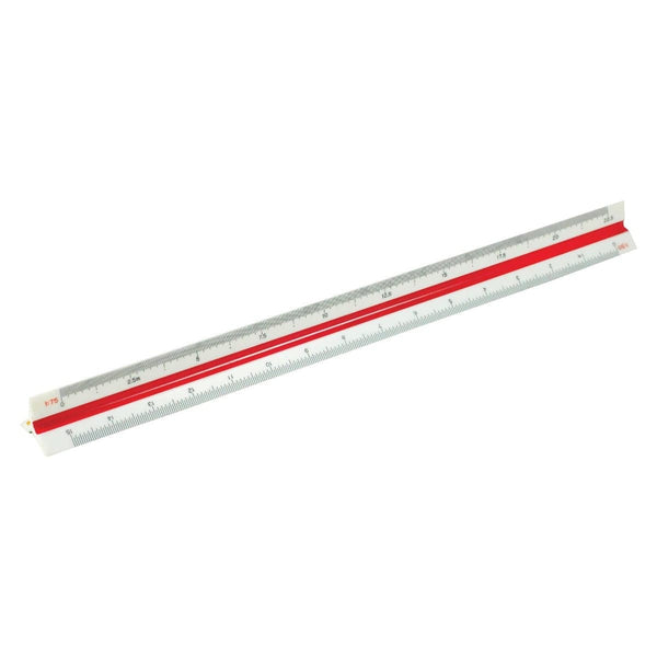FIS Plastic Triangular Scale Ruler 30cm 1:20 1:25 1:50 1:75 1:100 1 ...